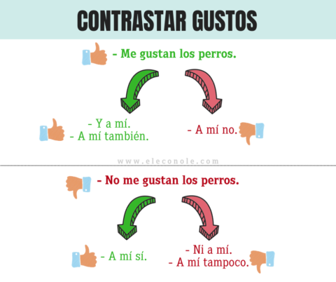 El verbo gustar en español - Eleconole